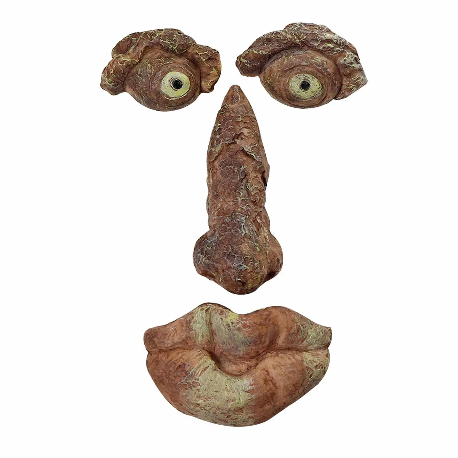 Bark-Ghost-Face-Facial-Features-Decoration-Easter-Outdoor-Creative ...