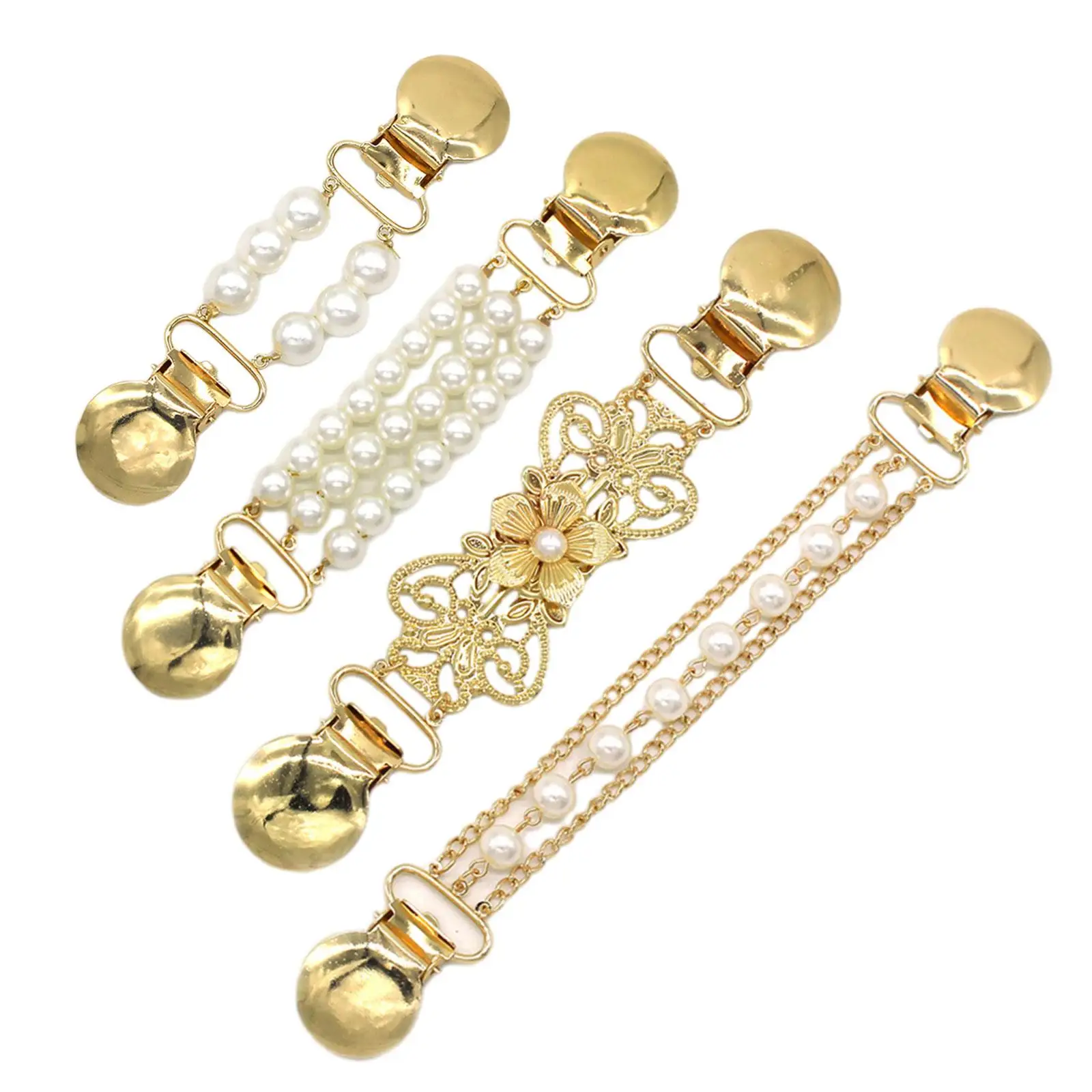 Sweater-Shawl-Clips-Fasteners-Stylish-Metal-Cardigan-Clasp-Brooch-Pins ...