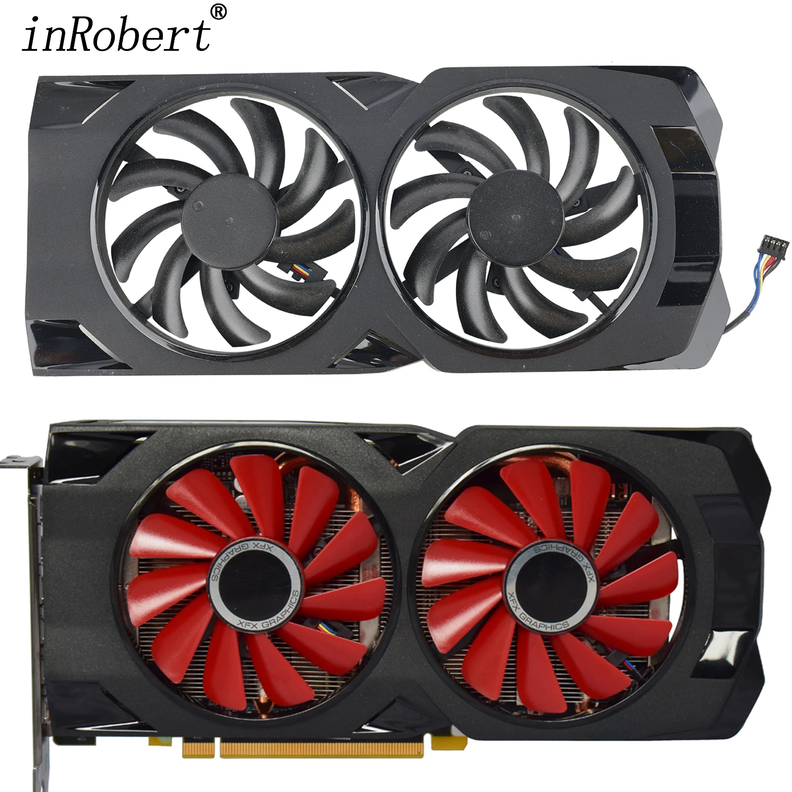 85mm-CF9010H12S-GPU-Heatsink-For-XFX-RX-580-2048SP-470D-570-8GB-GPU ...