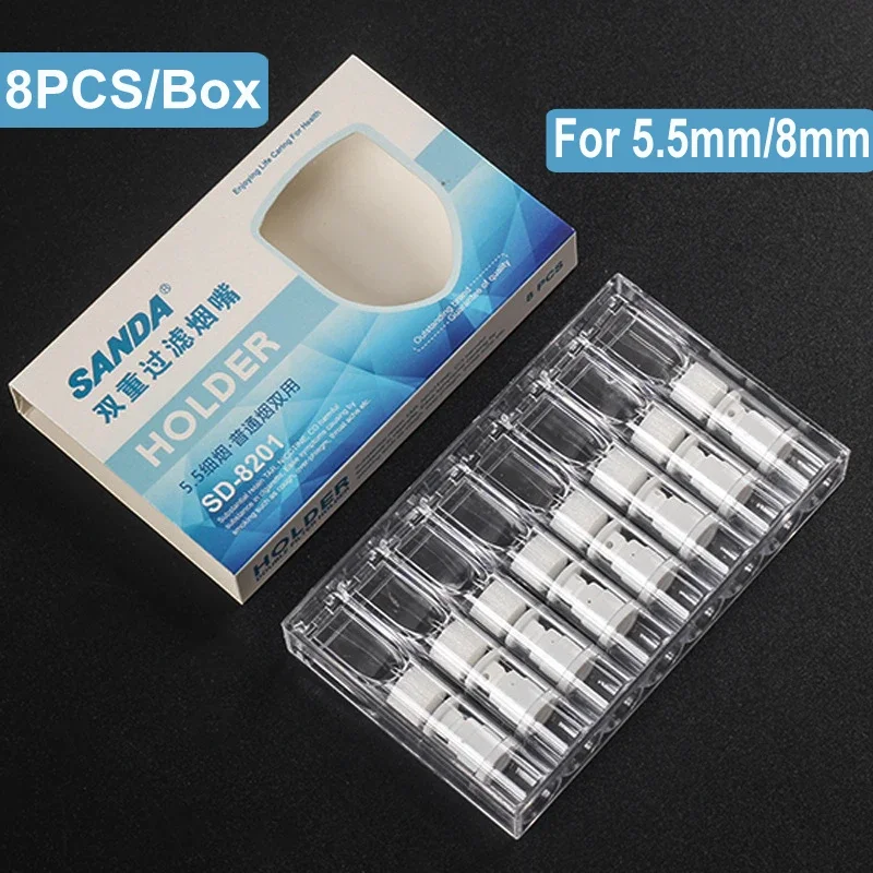 SANDA-For-5-5mm-8mm-Disposable-Cigarette-filters-Reduce-Tar-Double-Microfilter-Smoke-Holder ...
