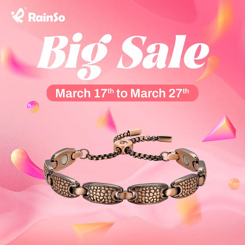 Rainso-Spots-Copper-Bracelet-For-Women-Healing-Magnetic-Bracelet-Viking ...