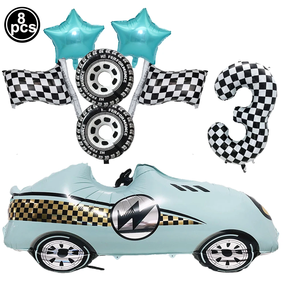 Vintage Car Theme Party Fiesec Two Fast Birthday Decorations - Race Car ...