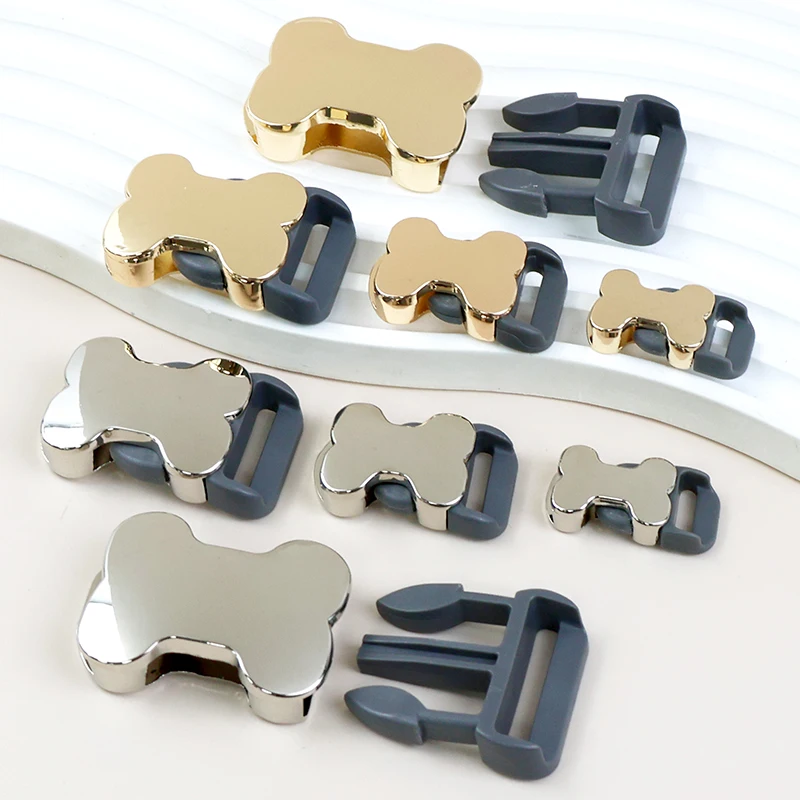 5/10Pcs 10-25mm Quick Side Release Buckle Metal Bag Belt Buckles Bone ...