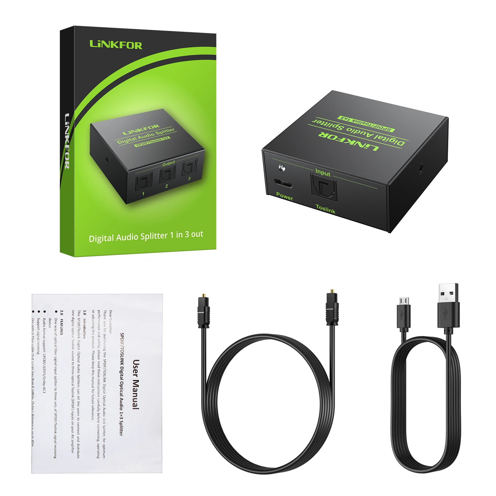 3 Way Audio Splitter