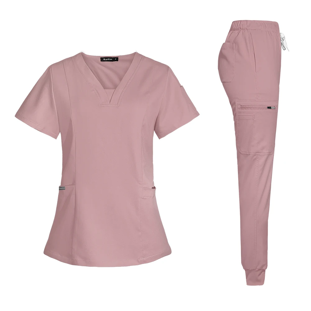 Scrubs-Medical-Uniforms-Women-Surgical-Tops-Pant-Doctors-Nurses ...