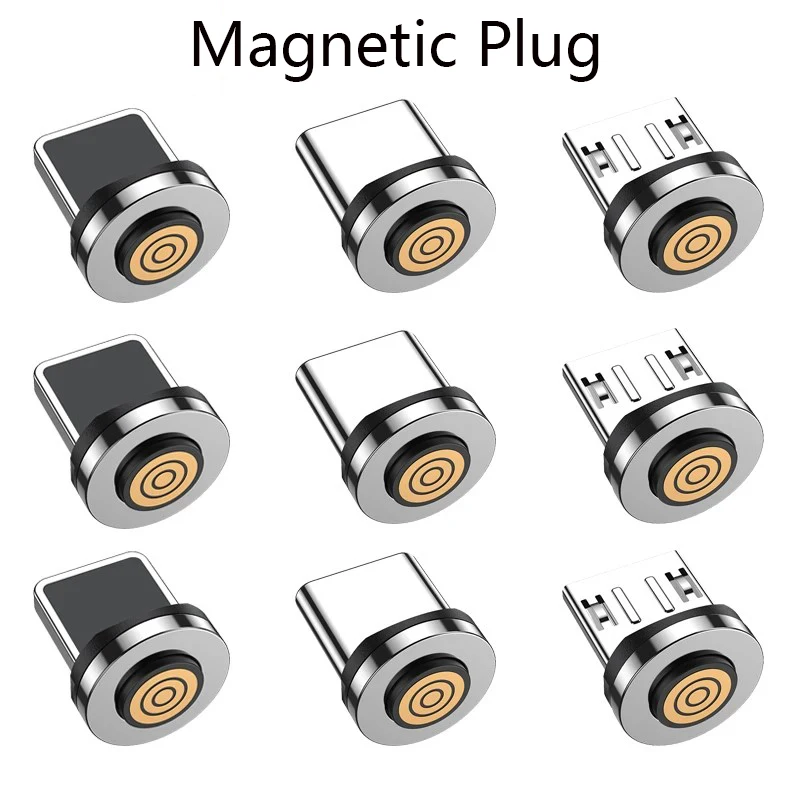 1-3-5PCS-7PIN-Magnetic-Cable-Plug-Round-Fast-Charging-Adapter-Tips-for ...
