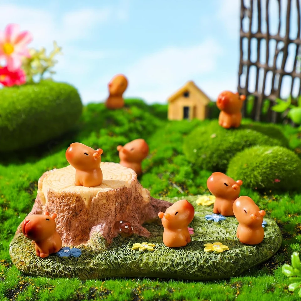 Mini Resin Capybara Cartoon Capybara Blind Box Simulation Mini Capybara ...