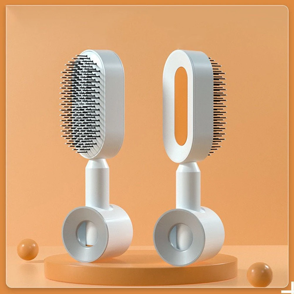 2022 Air Cushion Comb Press type Self Cleaning Hair Brush For Home ...