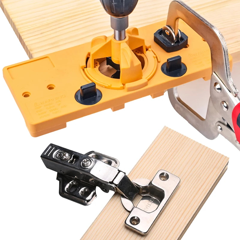 NEW-Carpenter-35MM-Hinge-Jig-Boring-Hole-Drill-Guide-Forstner-Bit-Wood ...