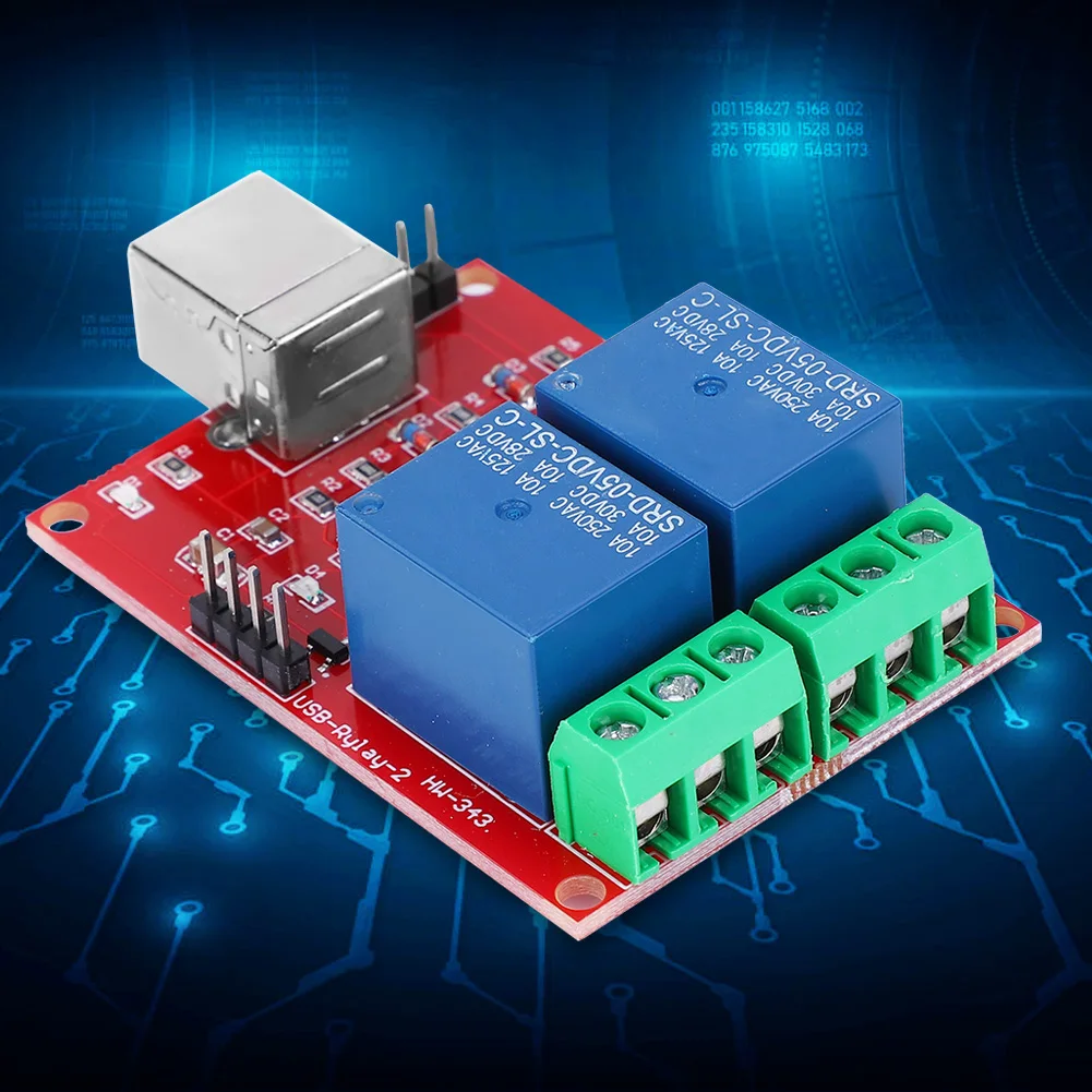 Relay Module 5V USB Control 2 Channel Relay Module Computer PC ...