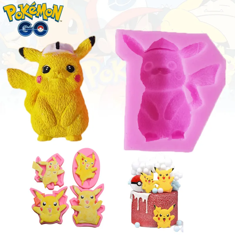 Pokemon Mold Pikachu Silicone Mold Semi Three-dimensional Texture ...