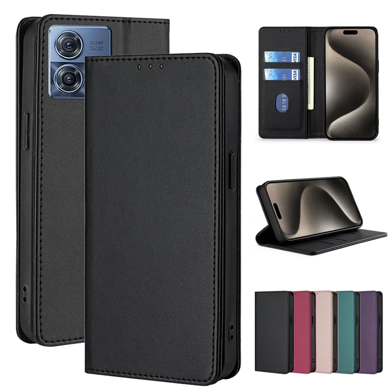 Flip Cover Protect Leather Phone Cases for Motorola MOTO Edge 2021 Plus ...