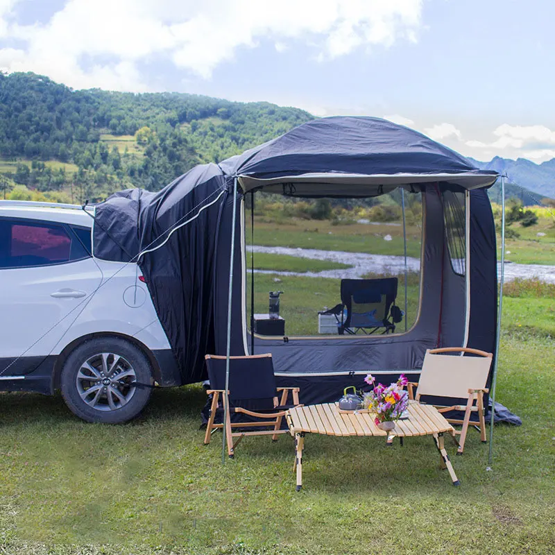 Universal-SUV-Car-Tent-Telhado-Trunk-traseiro-Camping-Sombra-Toldo-ao ...