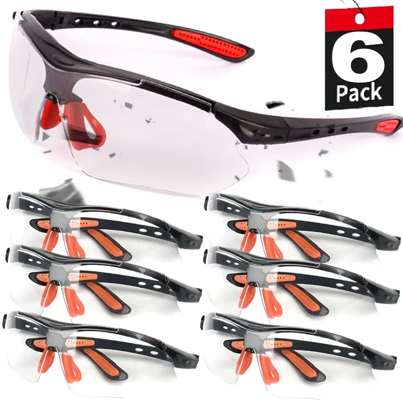 1-6PCS-Safety-Goggles-Eye-Glasses-Cycling-Working-Clear-Sand-Prevention ...
