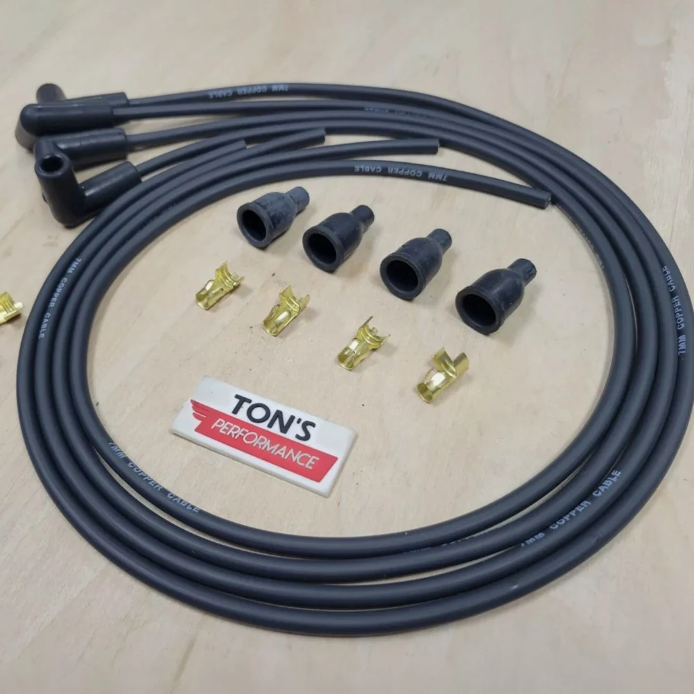 Car Tractor Truck Motorcycle Spark Plug Wire Set Copper Core Spark Plug ...