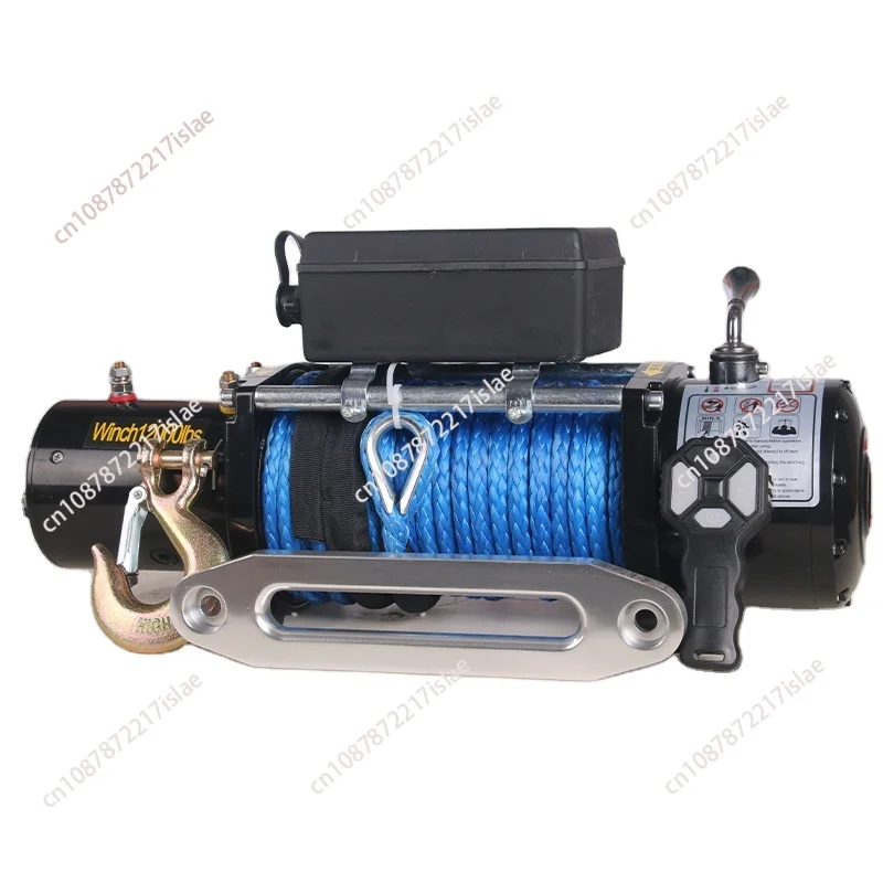4x4 12000 Lbs Portable Electric Hoist Lift Mini 12v Vehicle Electric ...