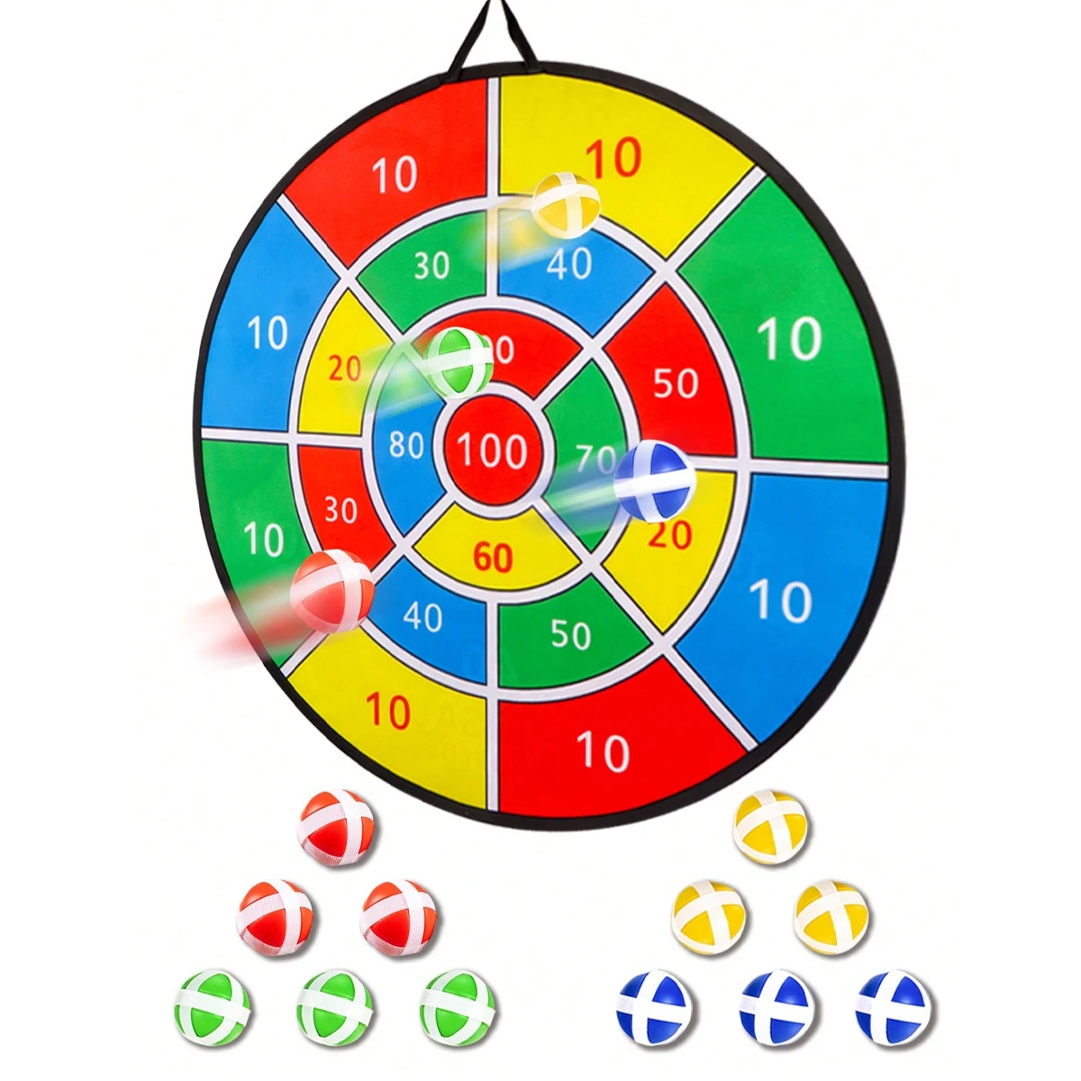 70cm-Large-Dart-Board-Kids-Toys-With-Sticky-Balls-Indoor-Sport-Outdoor ...