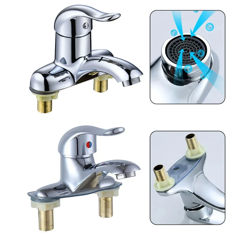 Bathroom-Faucet-Double-Hole-Basin-Hot-And-Cold-Water-Faucet-Bathroom ...