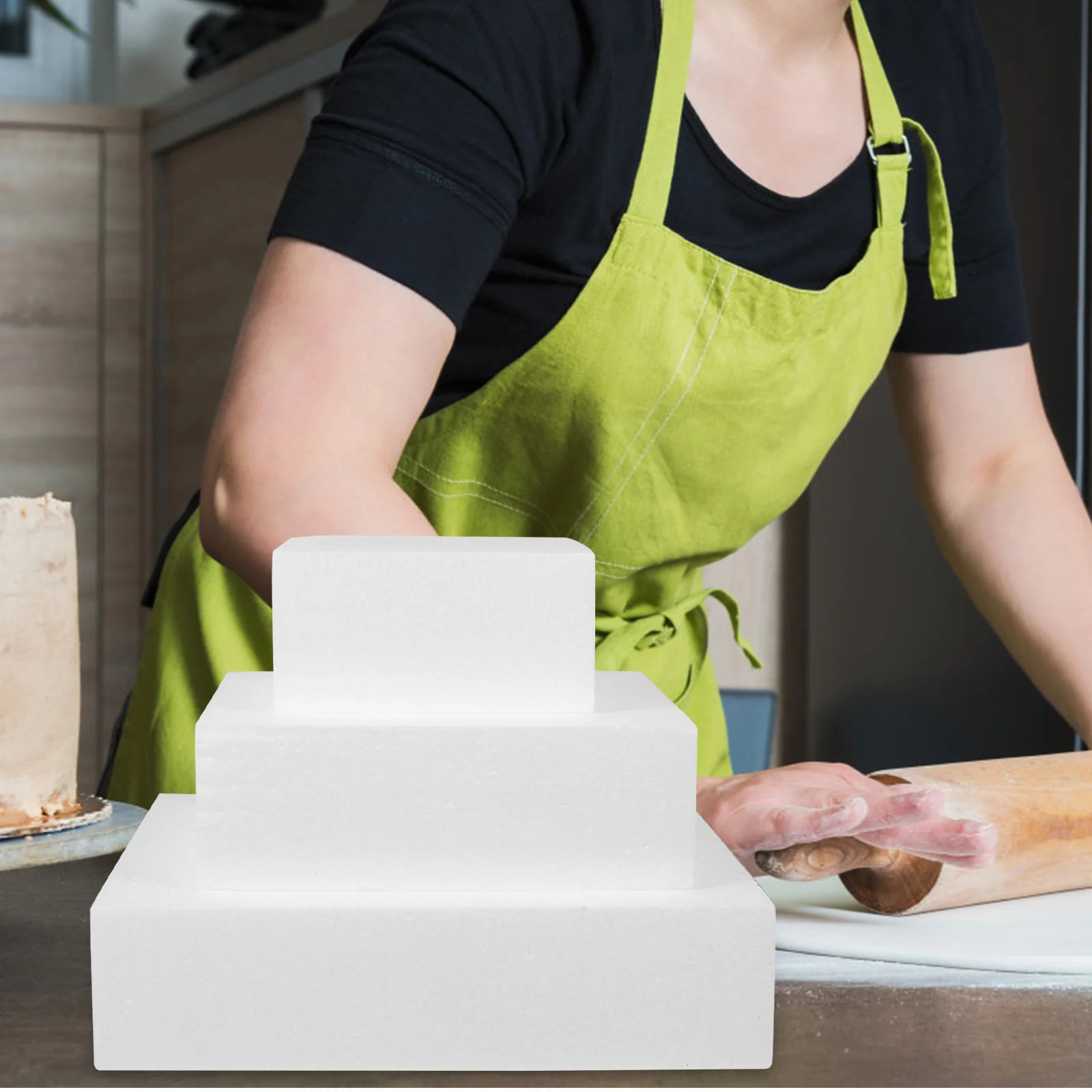 Cake Dummystyrofoam Polystyrene Tier Display Fondant Window Model ...