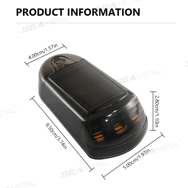 Solar Powered Cab Lights Solar-Powered Cab Lights - No Drill LED Roof ...