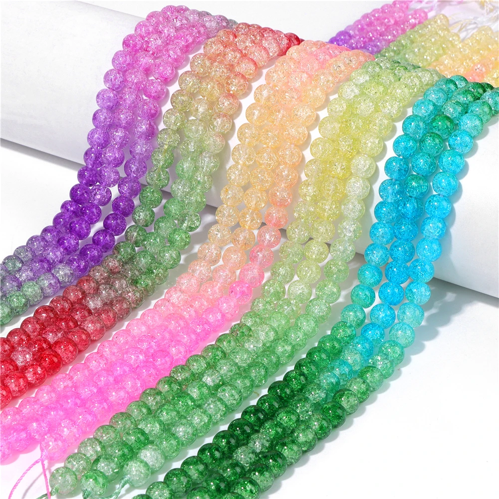 4-6-8-10mm-Colorful-Crack-Quartz-Crystal-Stone-Beads-Gradient-Stone ...