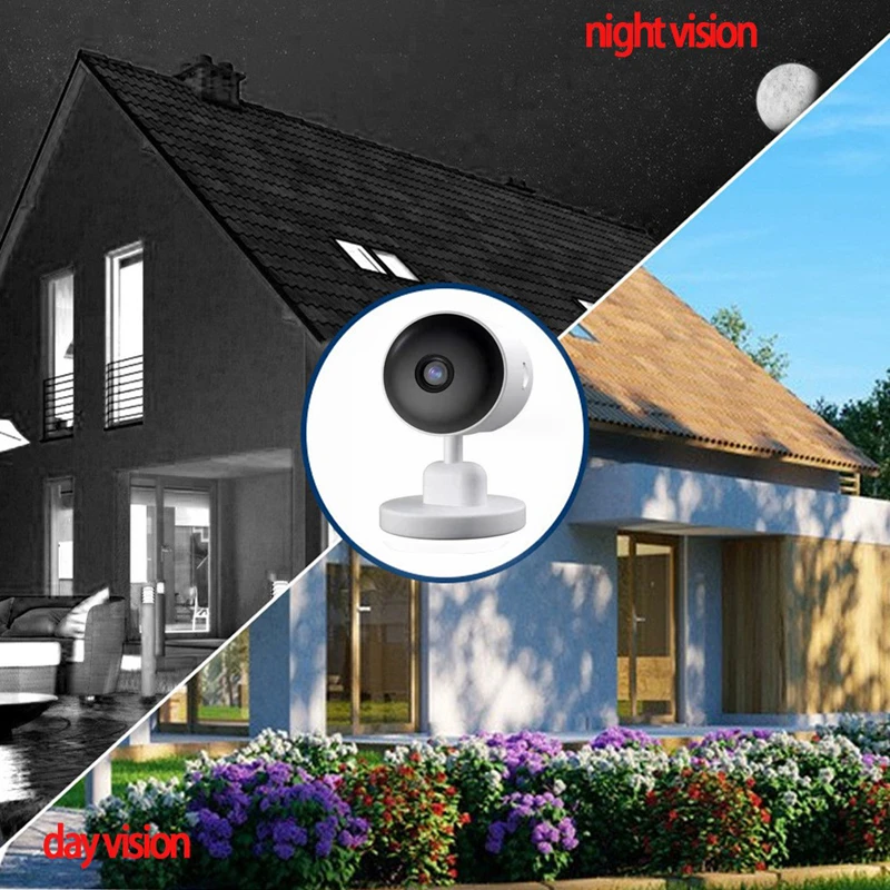 New Mini 360 ° Rotating Home Security Camera Remote HD Night Vision ...