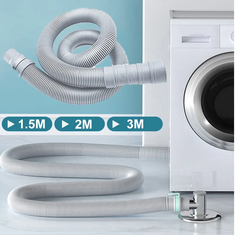 1-5m-2m-3m-Universal-Washing-Machine-Hose-PP-Dishwasher-Water-Waste ...