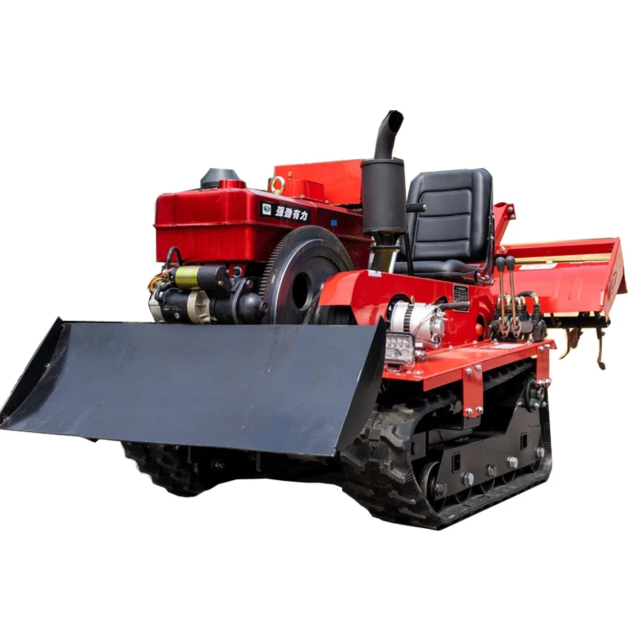 YUGONG-Top-Multifunctional-Mini-Power-Rotary-Tiller-25Hp-Tracked-Ride ...