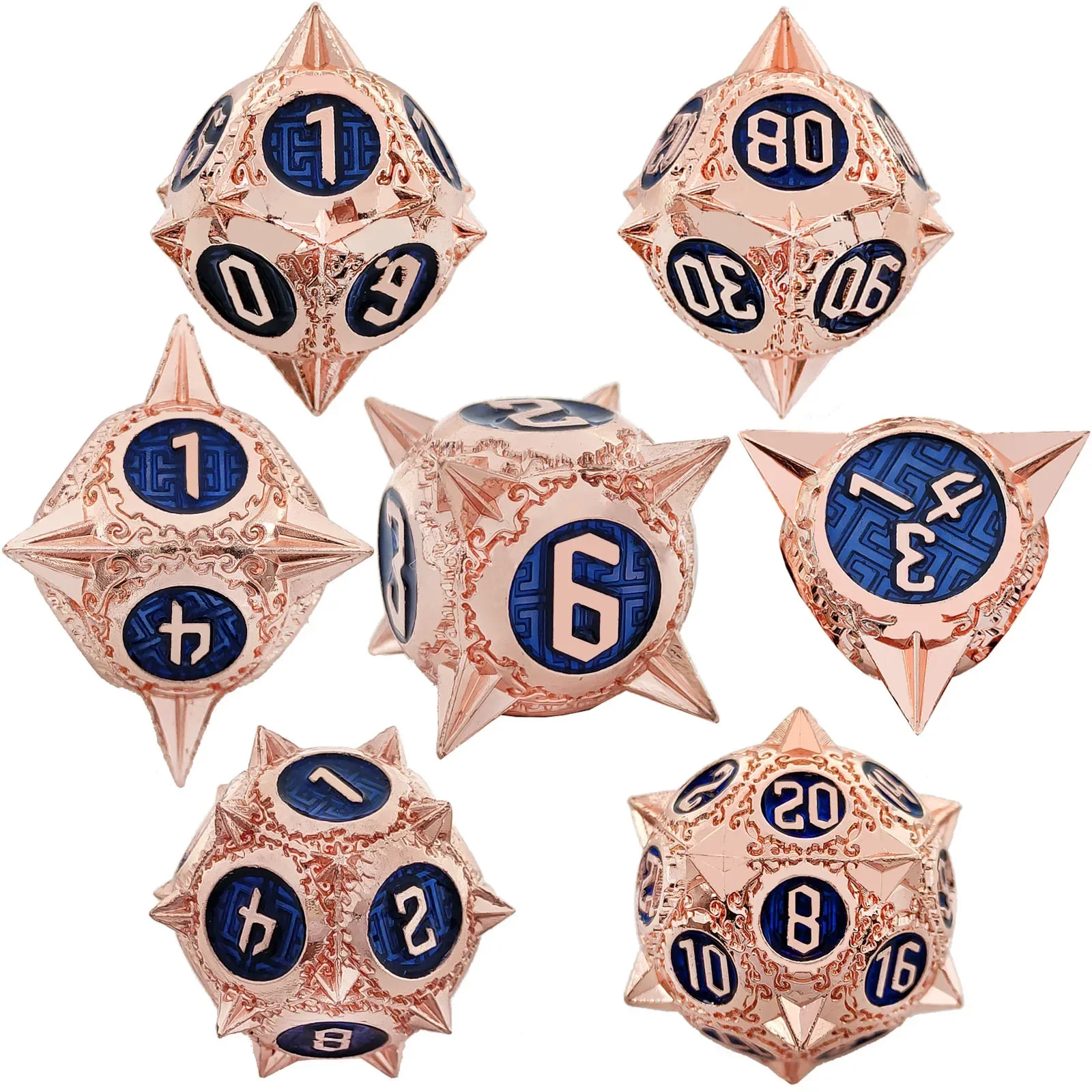 7pcs-Metal-Dice-Polyhedral-D6-Dice-Set-for-Dnd-TRPG-RPG-Running-Team ...