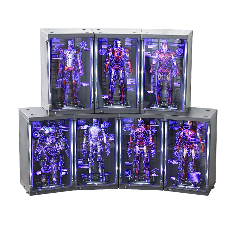 Marvel Iron Man MK1-7 Mark Hall Of Armor Set Of 1-7 Action Figure ...