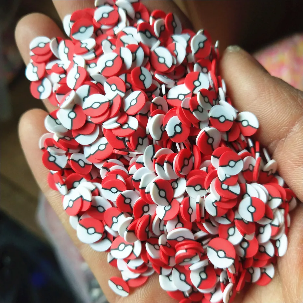 20g-lot-Pokemon-Pokeball-Anime-Figure-5mm-Small-Red-White-Ball-Polymer ...