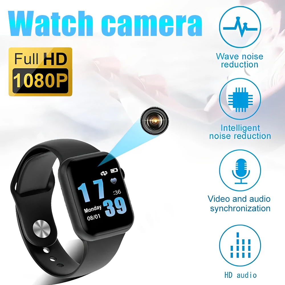 4-256GB-Smart-Watch-1080P-Mini-Camera-Audio-Video-Recorder-Intelligent ...