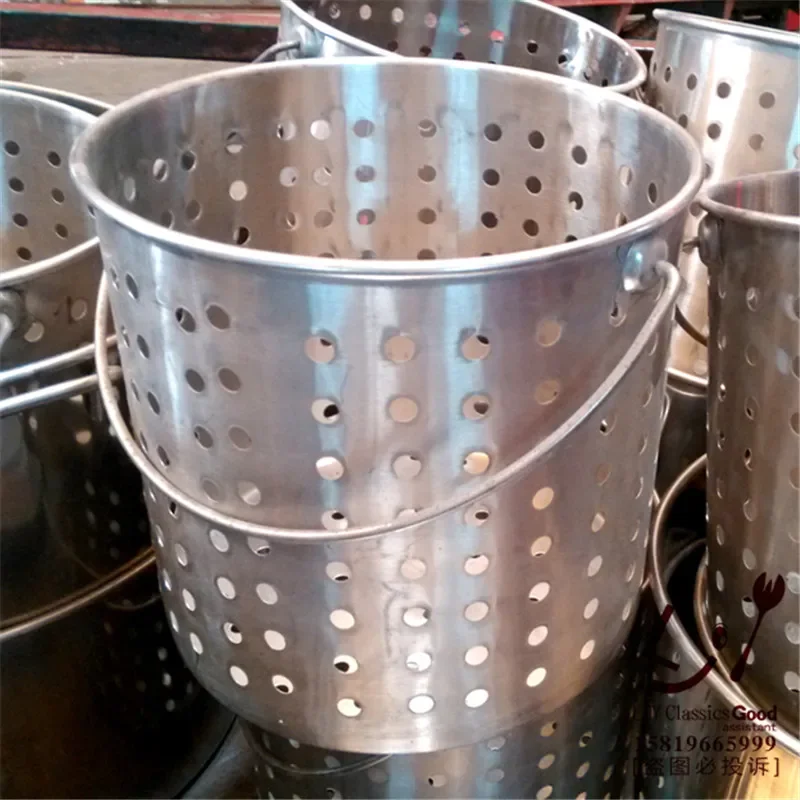 Chef-cookware-set-big-cooking-pot-barrel-Stainless-steel-hole-bucket ...