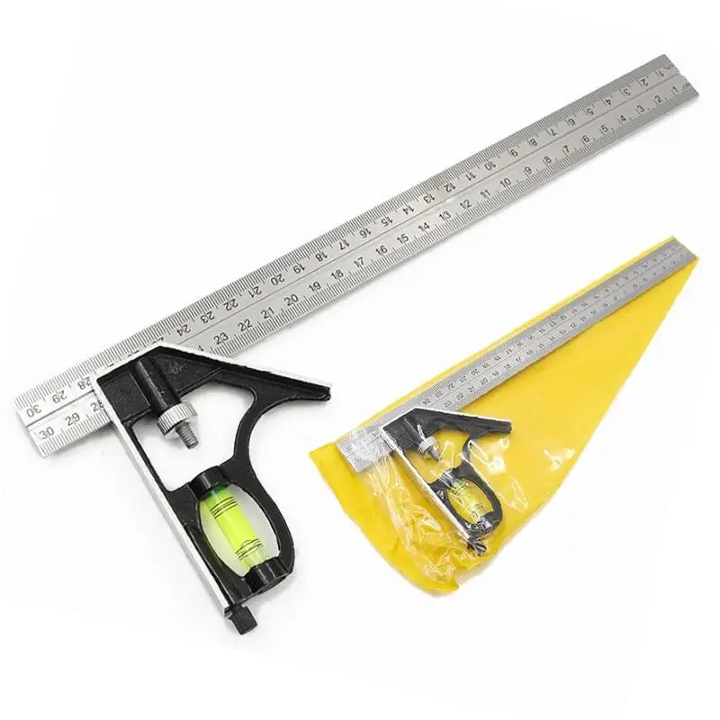 Universal 300mm Adjustable Square Set Right Angle Ruler Multifunctional ...