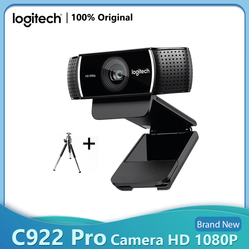 Logitech-C922-Pro-HD-Webcam-1080P-Autofocus-Built-in-Microphone-Stream ...