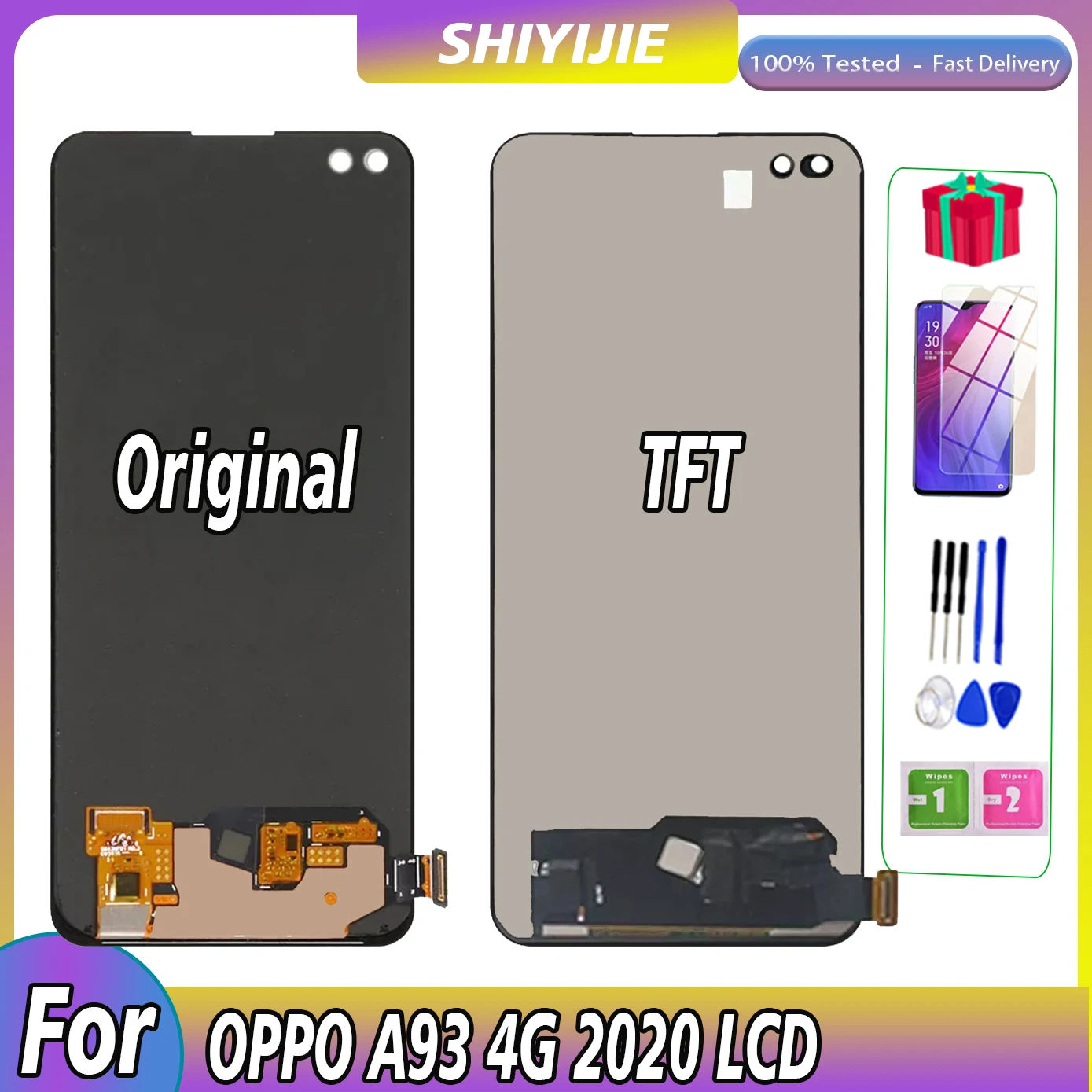 6-43-Original-For-Oppo-A93-4G-2020-LCD-Display-Touch-Screen-Replacement-Digitizer-with ...