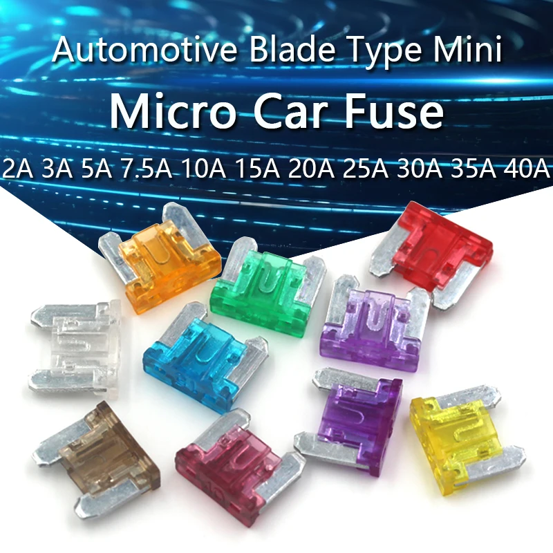 10pcs-Micro-Car-Fuses-Automotive-Blade-Type-Mini-Fuse-Assortment-Blade ...