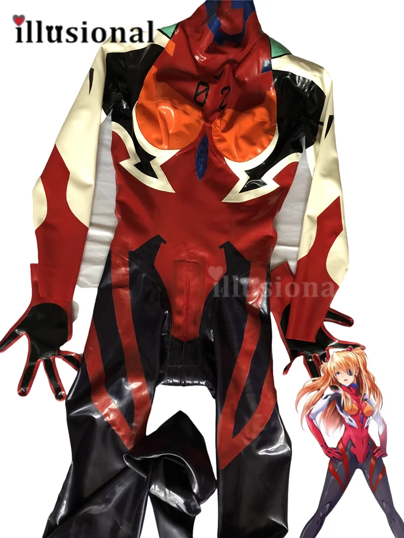 illusional-Custom-made-size-Asuka-Latex-clothing-Cosplay-Costume-Anime ...