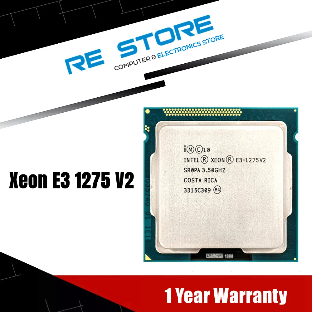 Processador intel xeon e3 1275 v2 usado 3.5ghz lga1155 8mb quad core ...