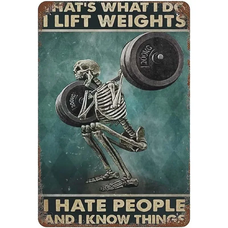 Tengkorak-Angkat-Besi-Timah-Tanda-Timah-Antik-Batang-Tanda-Poster-Logam ...