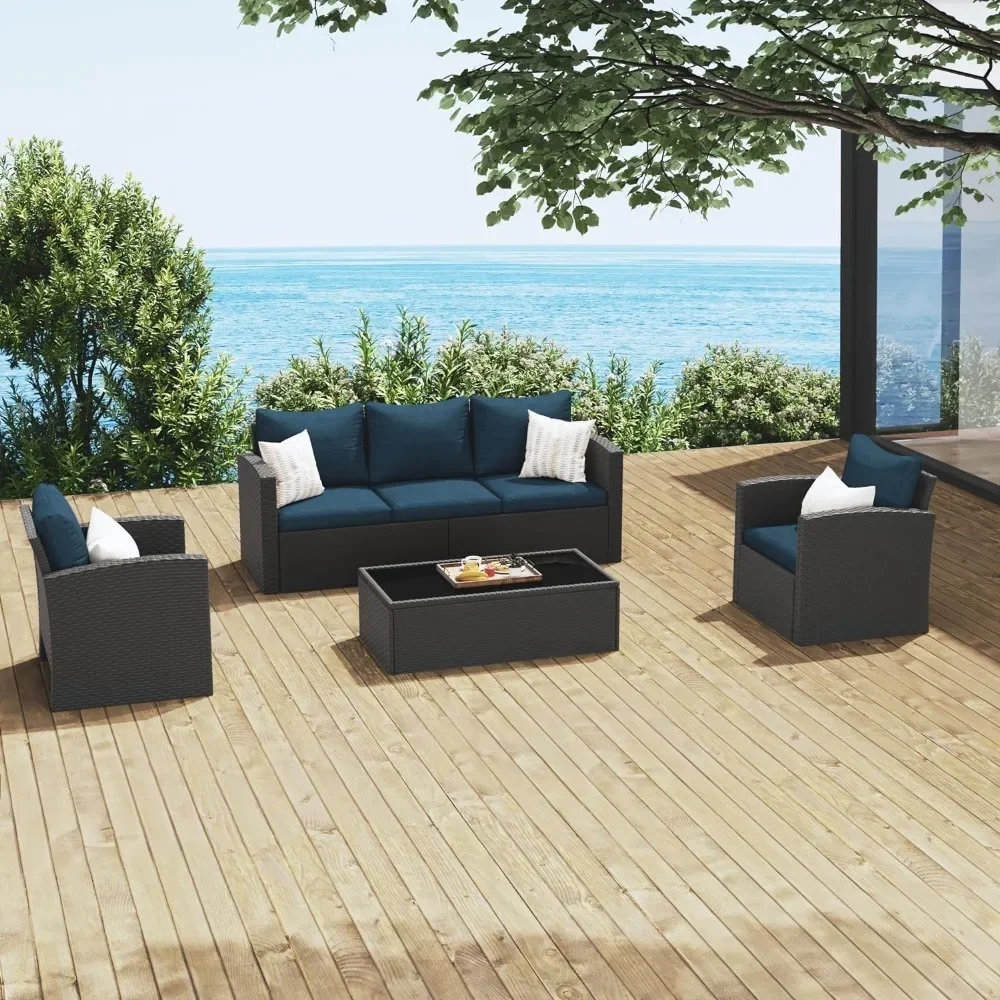 4-piece-furniture-set-wicker-outdoor-segmented-sofa-with-tempered-glass ...