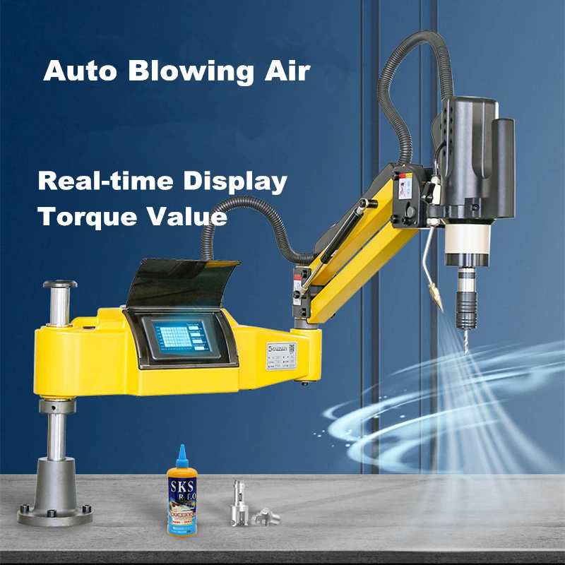 M3-M20 Electric Tapping Machine 600W oil spraying Servo Motor Drilling ...