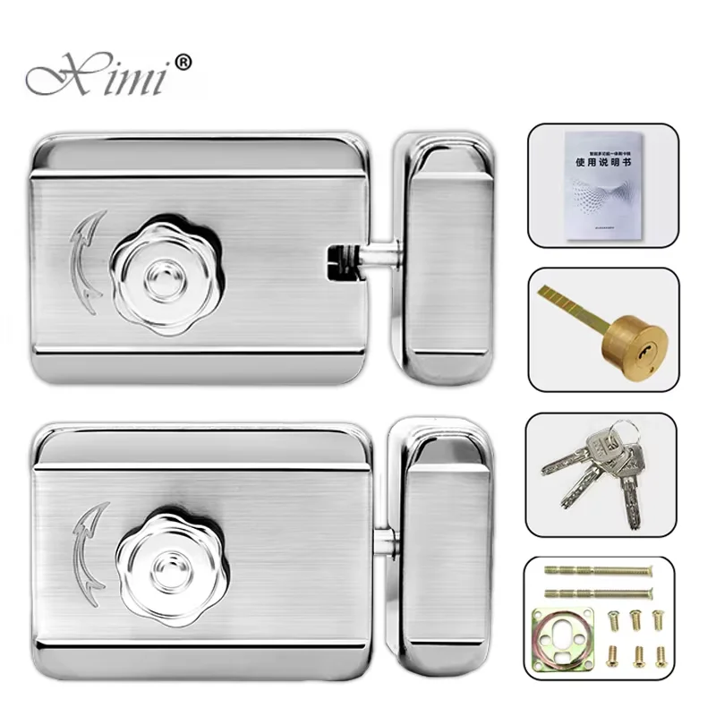 DC12V Metal Electric lock gate lock Access Control system Electronic ...