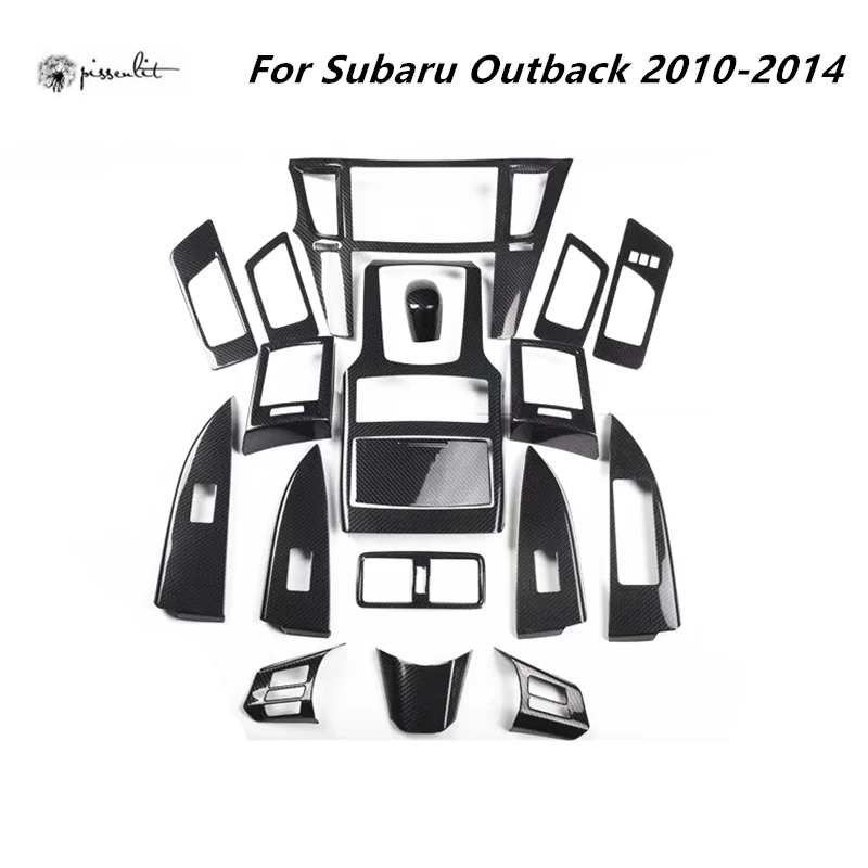 For Subaru Outback 2010 2011 2012 2013 2014 Accessories Carbon Fiber ...