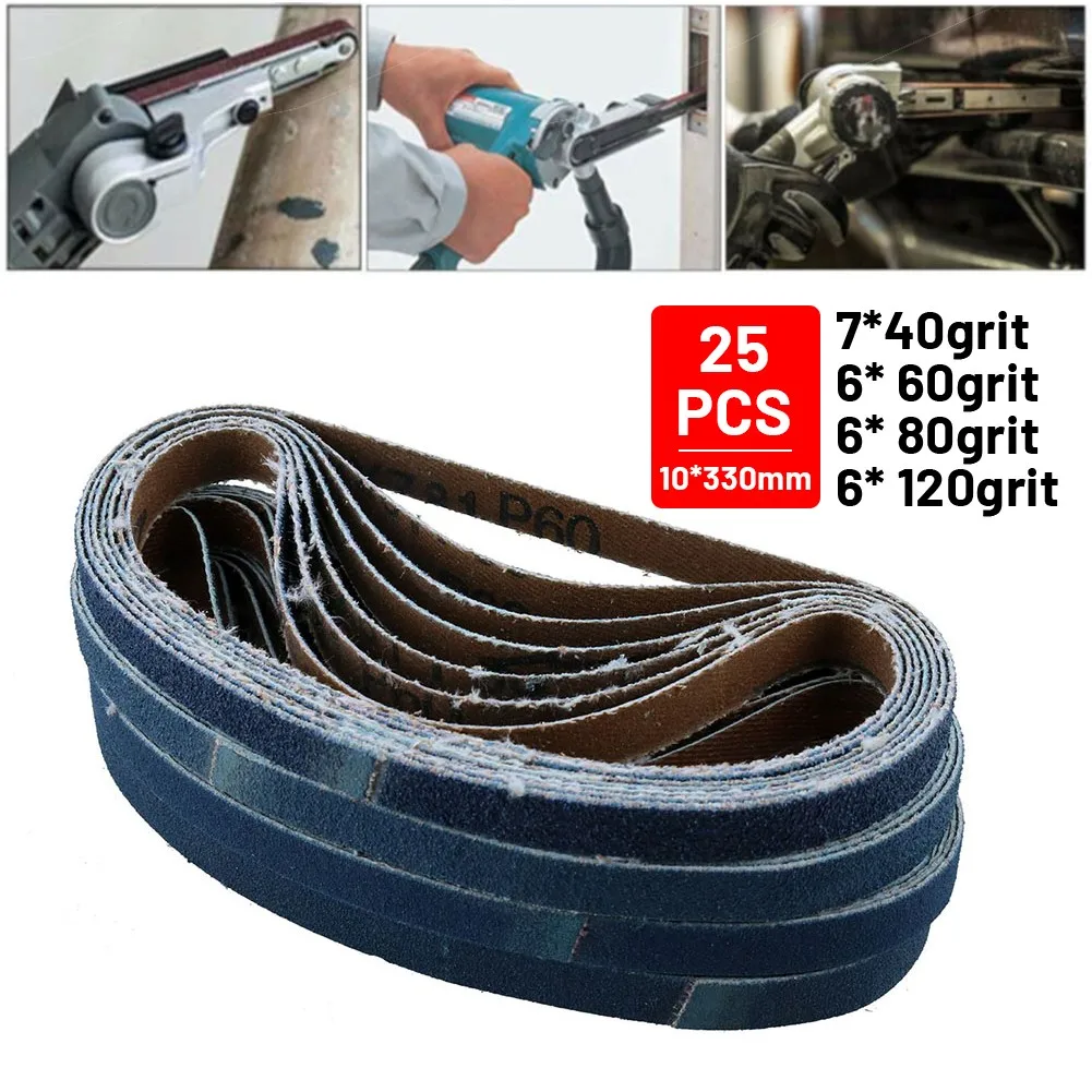 25x-10mm-Air-Finger-Zirconium-Sander-Sanding-Belts-330x10mm-40-60-80 ...