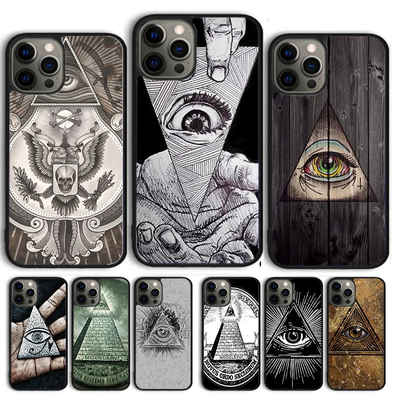 Illuminati-Eye-Occult-Pyramid-Phone-Case-for-iPhone-15-SE2020-6-7-8 ...