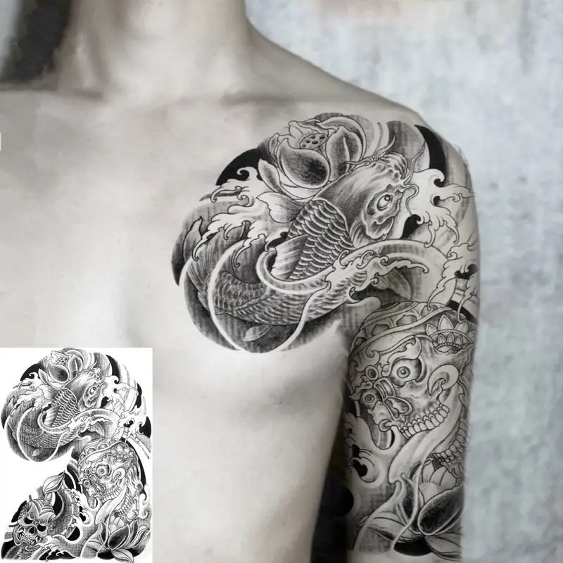 Angels Vs Demons Tattoo Sleeve