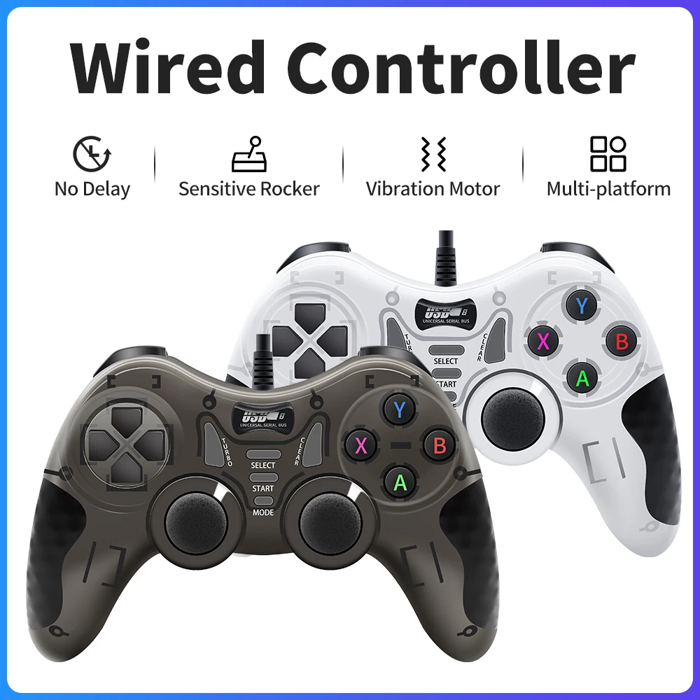 Wired Game Controller Com 360 ° 3D Joystick Para Android TV Box/Game ...