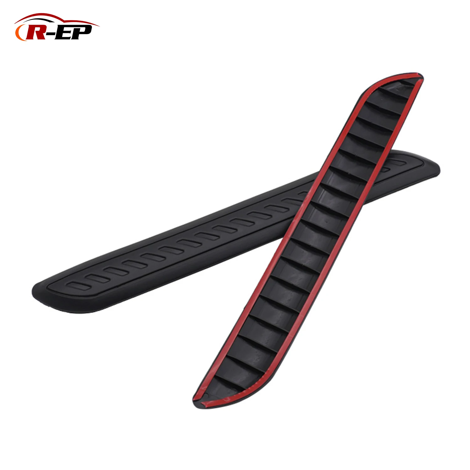2PCS-Bumper-Anti-Collision-Guard-Strip-Scratch-Black-Resistant ...
