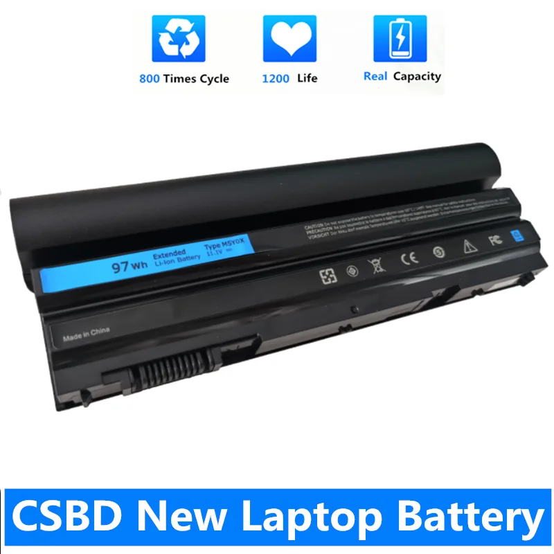 CSBD-batería M5Y0X T54FJ N3X1D P9TJ0 9C para portátil Dell Latitude E6420 E6520 E5520 E5420 ...